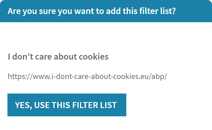 Block cookie notifications | Adblock Plus